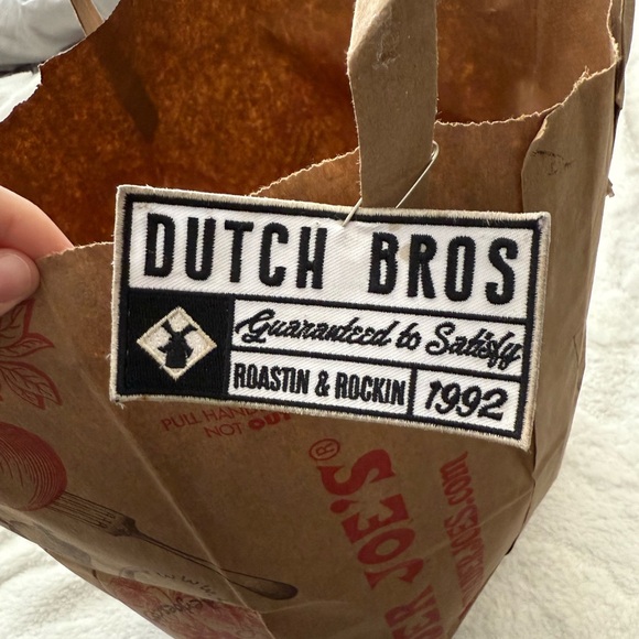 Dutch Bros | Accessories | Dutch Bros Black And White Patch | Poshmark
